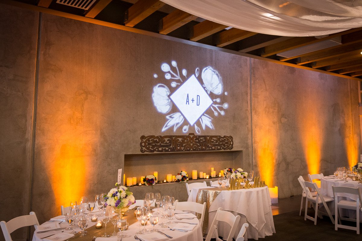 Gobos and Monograms - Custom Lighting by Crimson Haze