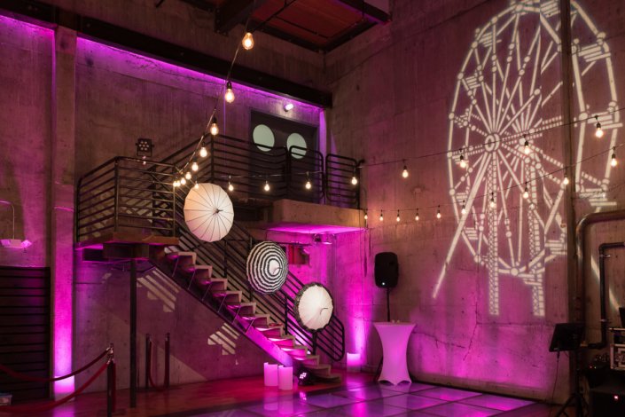 Gobos and Monograms - Custom Lighting by Crimson Haze