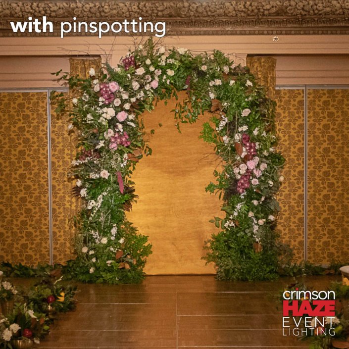 Pin-Spots and Surface Lights • Crimson Haze Event Lighting