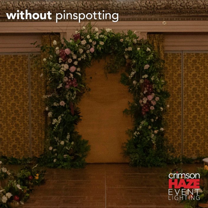 Pin-Spots and Surface Lights • Crimson Haze Event Lighting